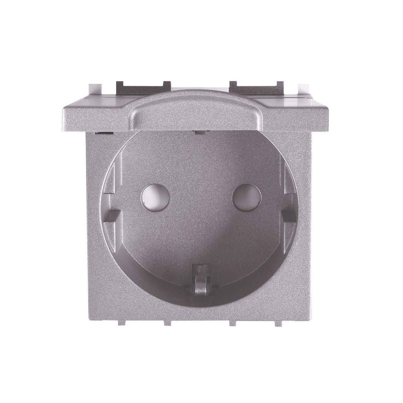 PRIZA SCHUKO CU CAPAC MODULAR ANTRACIT 2M - SpotVision Electric & Lighting